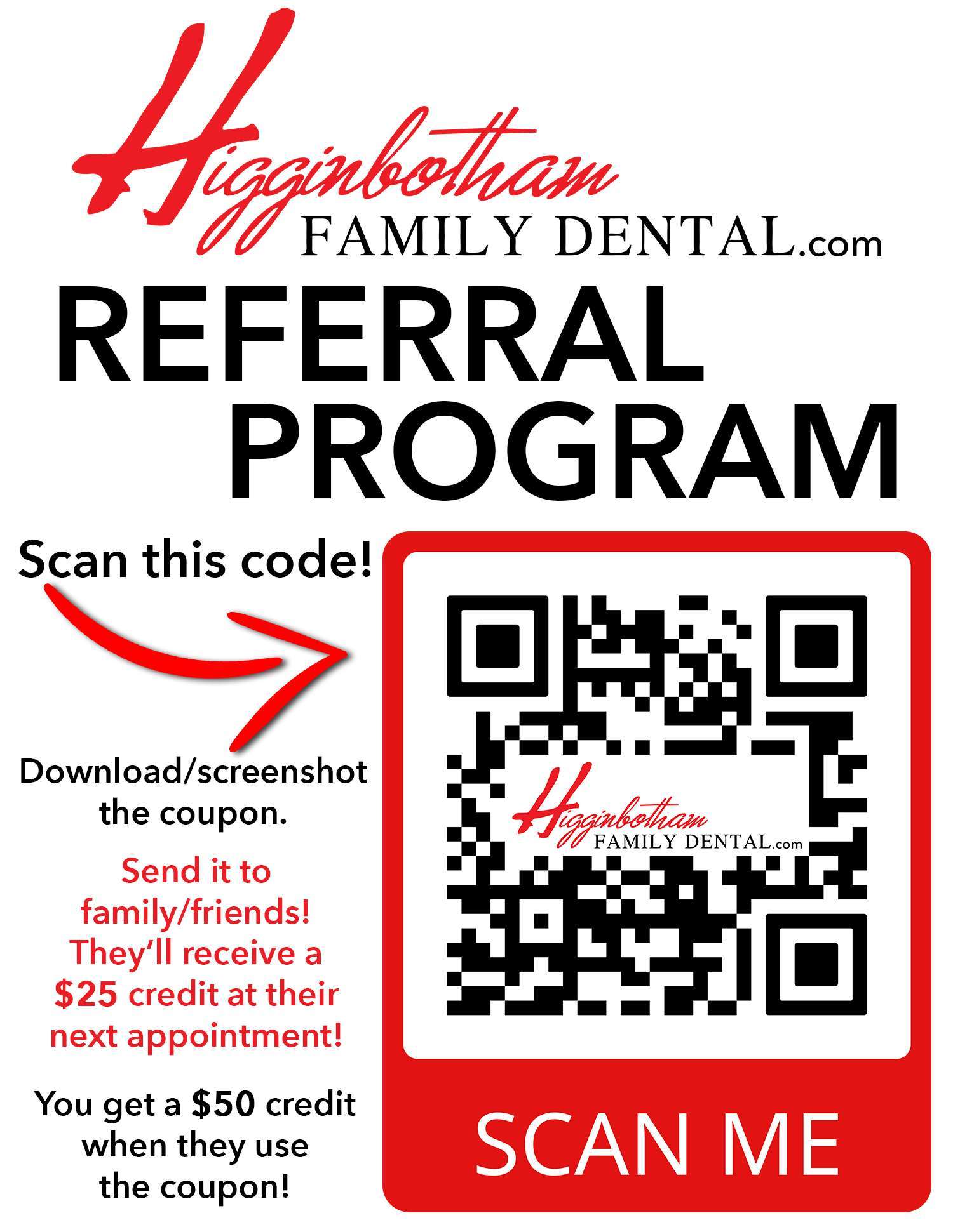 Dental Coupon and Referral Program
